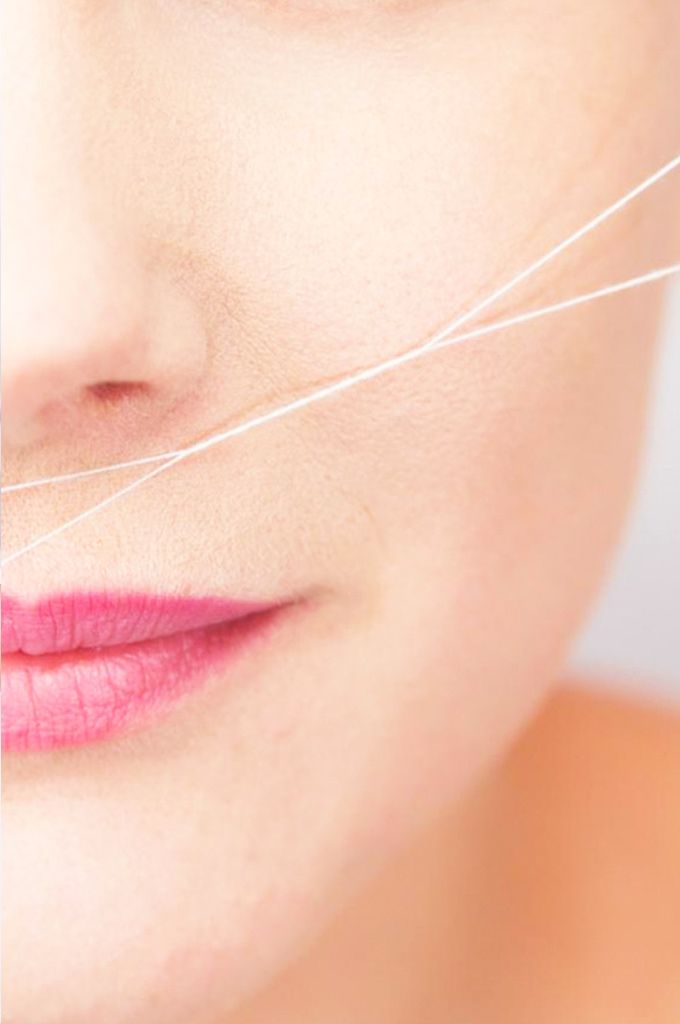 Epilazione con filo arabo